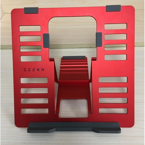 Quality Red SGS 4mm Lightweight Portable Metal Laptop Stand Ipad Reading Stand for sale