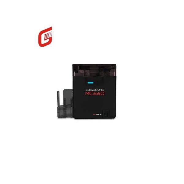 Quality 600 dpi Matica EDIsecure MC660 Retransfer Dual Sided NFC Business Smart RFID Card Printer for sale