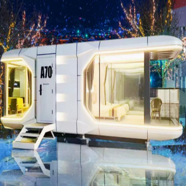 Quality Prefab House Fast Install Steel Structure for Luxury Villa Space Capsule for sale