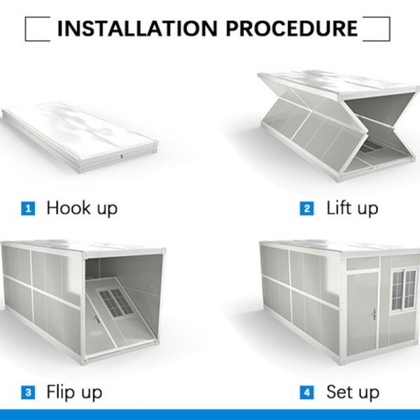 Quality Detachable Prefab Modular Container Homes Mobile Foldable Tiny House Fast for sale
