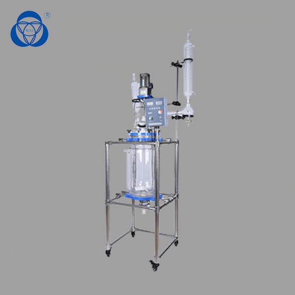 Quality Agitated Electric Glass Chemical Reactor Liquid Mixing For Chemistry Laboratory for sale