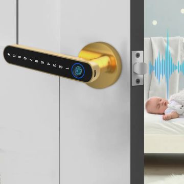 Quality Fingerprint Password Key Smart Tuya App Door Lock Smartphone Bluetooth Access for sale
