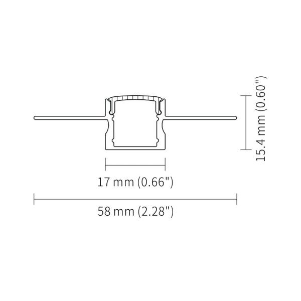 Quality LED Plasterboard Profile Aluminum Alloy 6063 T5 Extrusion Housing For Ceiling for sale