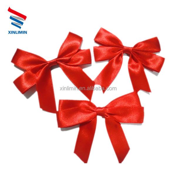 Quality Handcrafted Red Satin Ribbon Bow for B2B Gift Packaging Elevate Your Presentation Game for sale