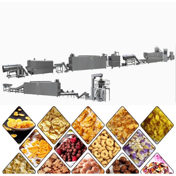 Quality 240 to 320kg/h Bulk Corn Flakes Processing Line For Cereals Snacks Maize Flakes Making Machine for sale