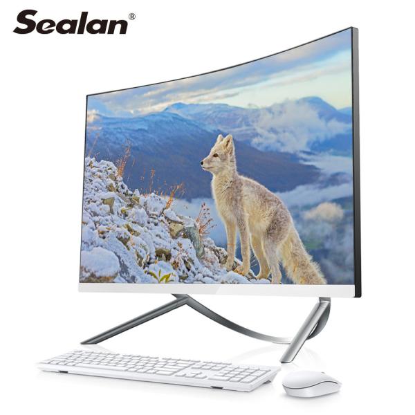 Quality RAM 4GB SDD 120GB I3 3120 Curved Desktop Computer 27 Inch With Camera for sale