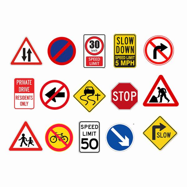 Quality Square Road Safety Pedestrian Crossing Symbol Reflective Traffic Signs for sale