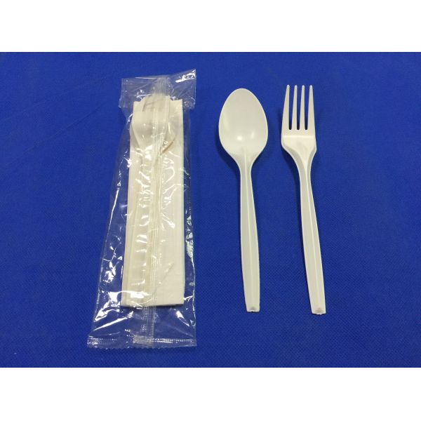 Quality Compostable Cornstarch Cutlery Set for Sustainable Potluck Dinners and Catered for sale