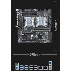 Quality DDR4 Dual CPU Server Motherboard EATX Intel C612 Chipset Dual Cpu for sale