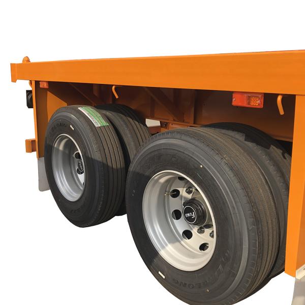 Quality Container Shipping CIMC 20ft Container Flatbed Semi Trailer with 12uints Twist for sale