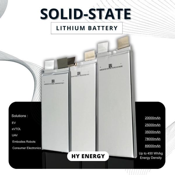 Quality Rechargeable 3.7V 30000mAh Semi Solid State Li-ion Battery Cell with High Safety for sale