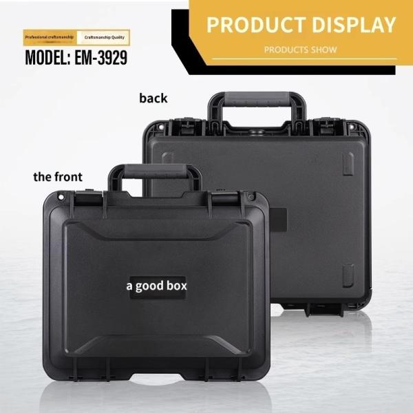 Quality Hard Plastic Tool Case with Stainless Steel Chain Link Dual-Stage Locking System for sale