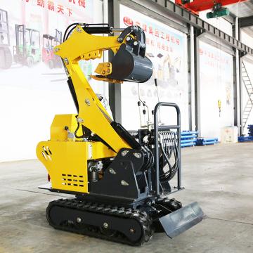 Quality Telescopic Track Mini Crawler Excavator 850kg Mini Excavation Equipment for sale