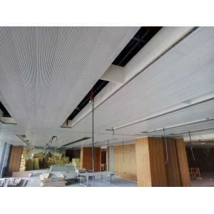 Quality 5/3mm Hotel Banquet Hall Grooved Acoustic Panels Ceiling Tile Sound Absorption for sale