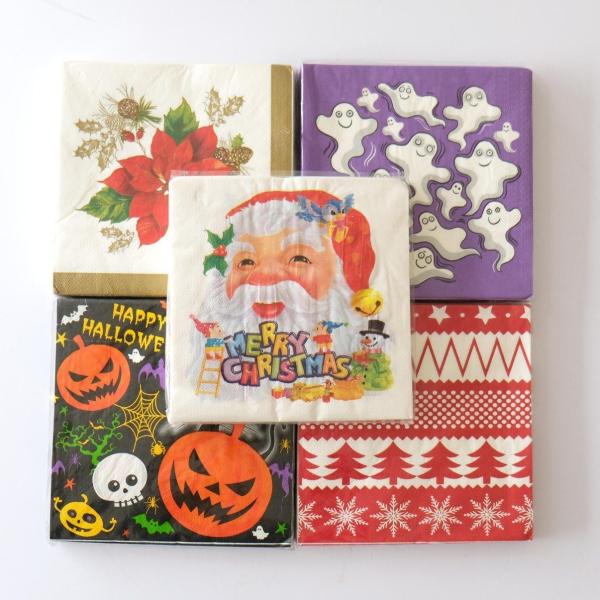 Quality Disposable Party Tissue Paper Multicolor Paper Napkin for Personal Serviettes in for sale