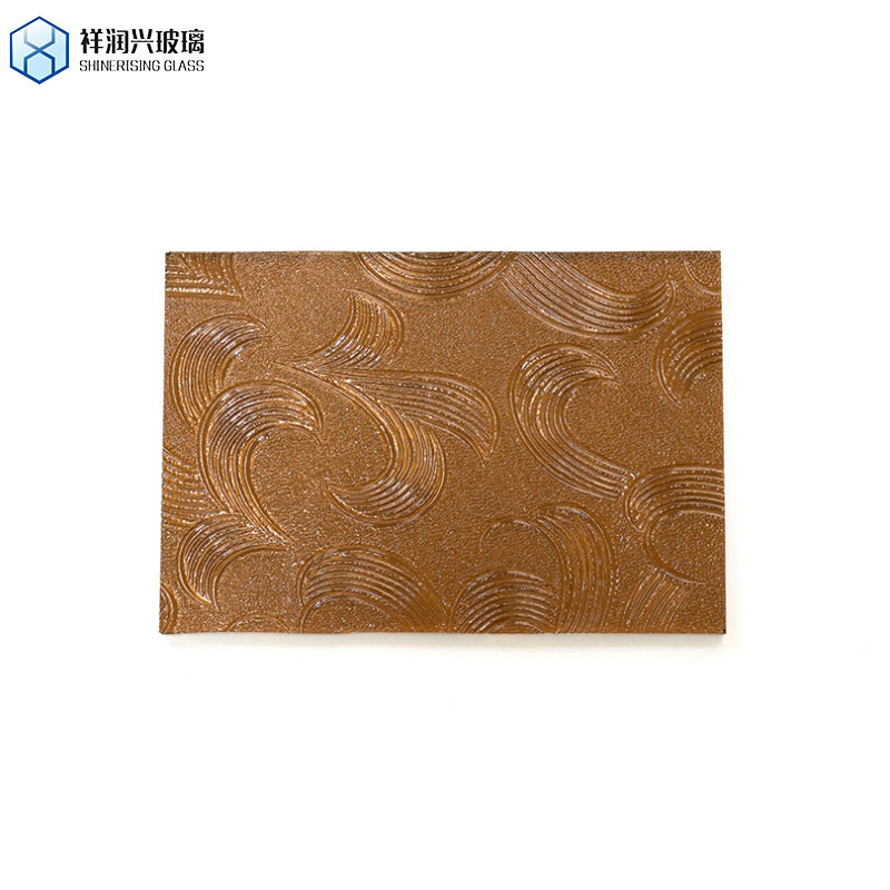 Factory Decorative Brown Patterned Glass Shinerising 3mm 5mm 1830*2440new Technology New Features Belgian Style Glass