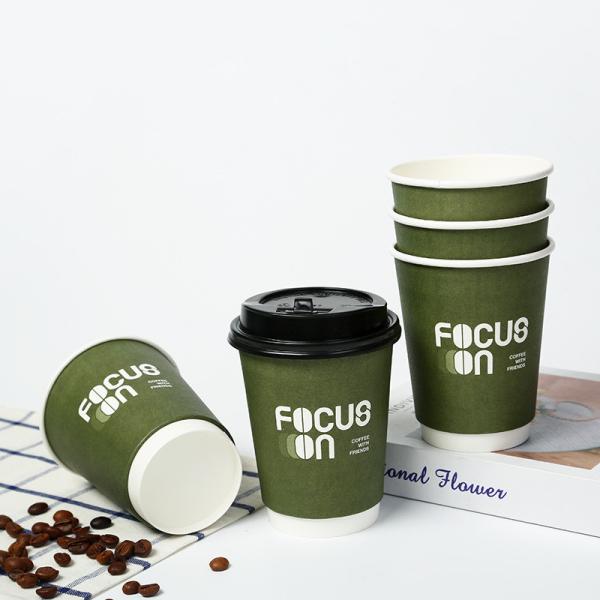 Quality Custom Biodegradable Disposable PLA Hot Coffee Paper Cups Eco-friendly and for sale