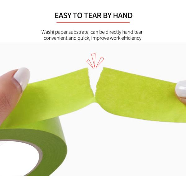 Quality Smooth Surface Green Adhesive Masking Tape for sale
