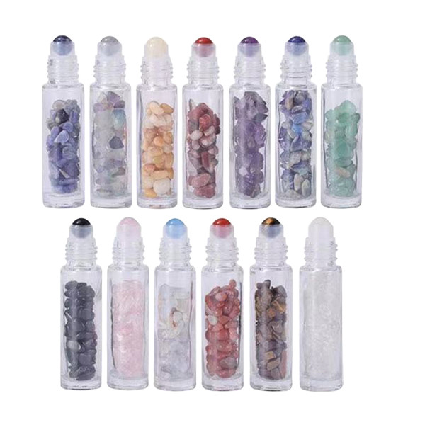 Quality 1ml 2ml Roller Bottles Jade Stone Roller Gemstone Roller Balls Wholesale for sale