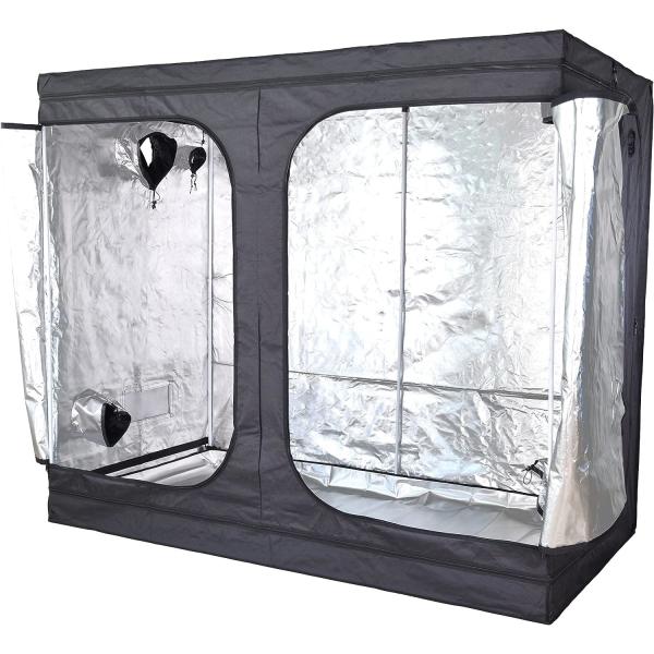 Quality 240 x 120 x 200 cm 1680D Reflective Oxford Mylar Hydroponic Tent Lightproof and Waterproof Custom Plant Grow Box 4x8 FT for sale