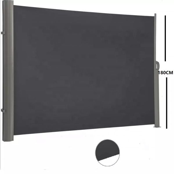 Quality Retractable Aluminum Housing and Support for 160*300cm Polyester Fabric Lateral Sunshade for sale