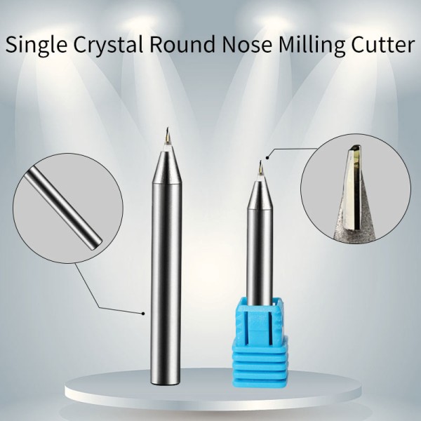 Quality Single Crystal Round Nose CVD Diamond Milling Tools for sale