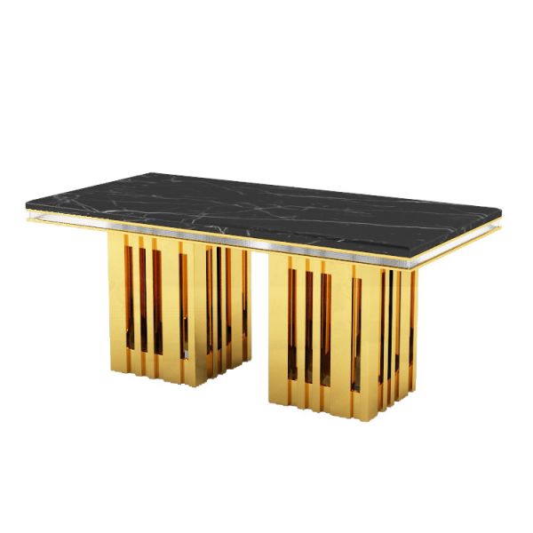 Quality Modern Oversize Dining Table With Marble Top For Functionality for sale