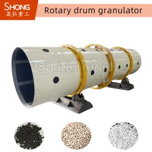 Quality Stainless Steel Rotary Drum Fertilizer Granulator 3-5t/h 7.5KW for sale