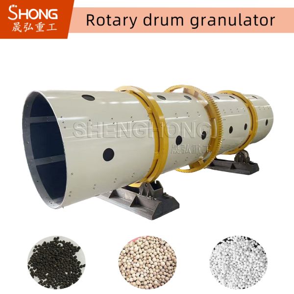 Quality Stainless Steel Rotary Drum Fertilizer Granulator 3-5t/h 7.5KW for sale