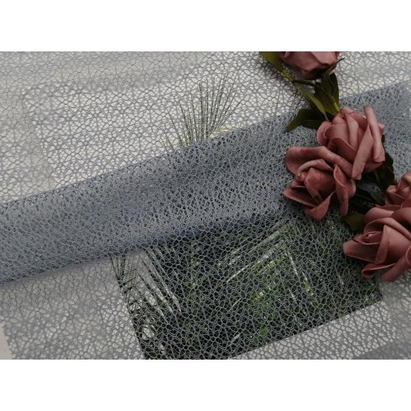 Quality Grey Lightweight Geometric Lace Tulle Mesh For Evening Dress for sale