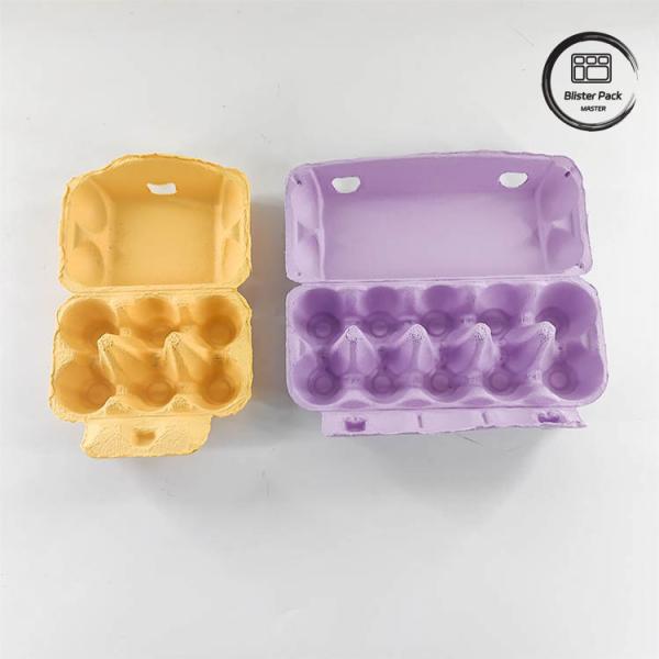 Quality Custom Eco Quail Egg Packaging 12 6 4 Paper Pulp Box Egg Cartons For Chicken for sale