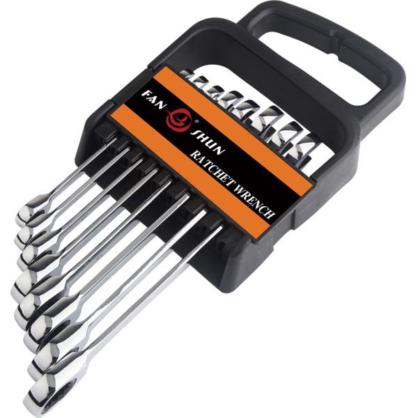 Quality 8PCS Fixed Ratchet Wrench spanner Set for sale
