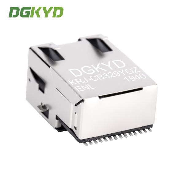 Quality SIngle Port Tab Up Gold Plate RJ45 Ethernet Connector SMD Cat6 Cable Rj45 Extra for sale