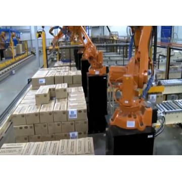 Automatic Robot Palletizing System Machine , Robot Palletiser With ASI System