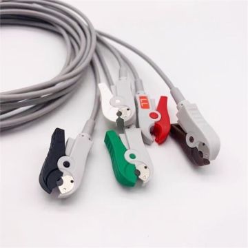 Quality Multi-link ECG Holter Cable 5 Lead Clip 1.1m For GE SEER 1 Year Warranty for sale
