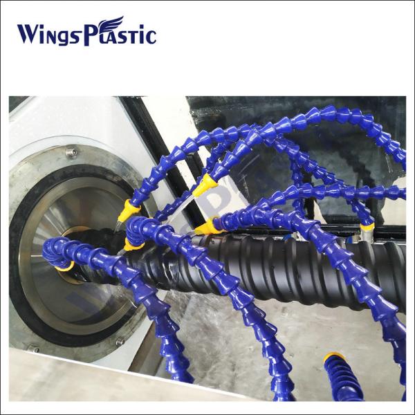 Quality Plastic HDPE Prestressed Corrugated Pipe Extruder Machine Carbon Spiral Pipe for sale