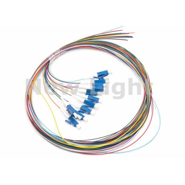 Quality 12 Fibers Single Mode Color Coded Fiber Optic Pigtail for High-Speed Data Transmission for sale