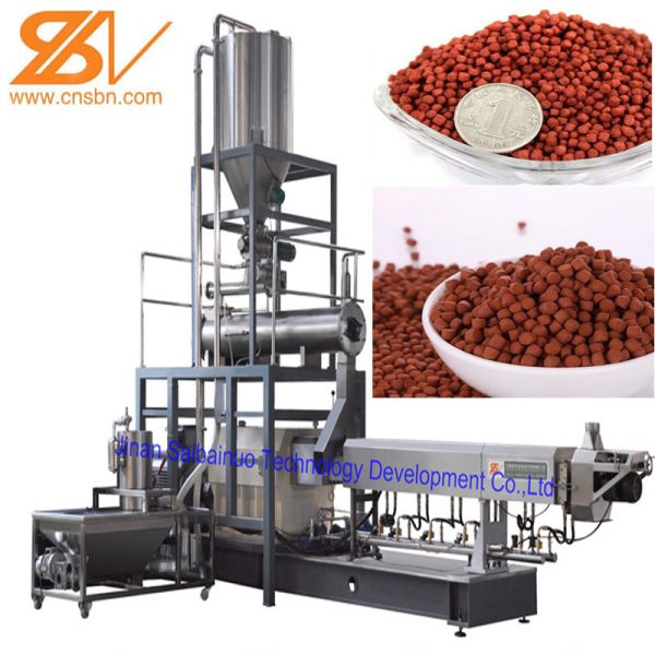Quality Aquatic Floating Fish Feed Pellet Machine Double Screw Extruder Craft for sale