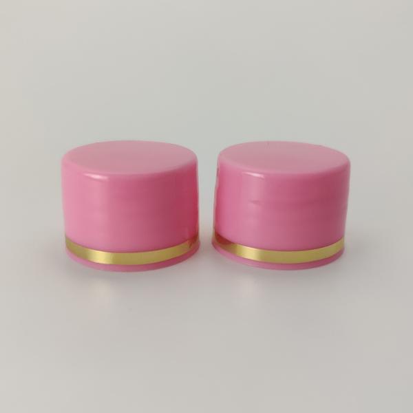 Quality Hot Stamping 20mm Bottle Cap , Screw Lock Plastic Bottle Tops for sale
