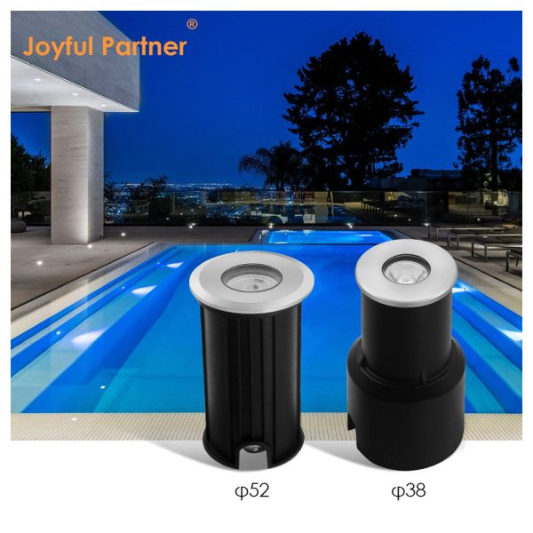 Quality Swimming Pool Underwater Light Recessed Type 1W 2W DIA 42mm For Pool Pond Decoration for sale