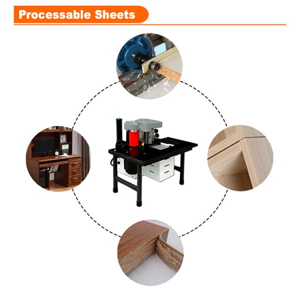 Quality PVC Curve and Straight Mini Portable Edge Bander Manual Edge Banding Machine for sale