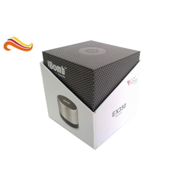 Quality Rigid Mini Bluetooth Speaker Electronics Packaging , Hot Stamping Coated Paper Packaging With EVA Foam for sale