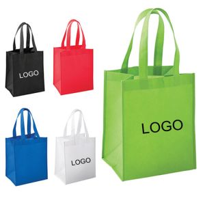 Quality Recycled Tote Non Woven Fabric Shopping Bag Customized Reusable With Logo for sale