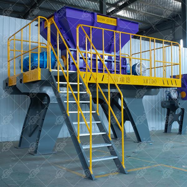 Quality Garbage Pre Shredder Machine Solid Waste Recycling Shredding Machine Metal Crushing Double Shaft Shredder for sale