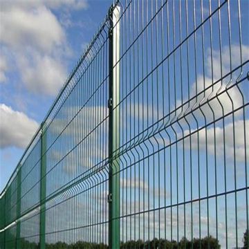 Quality Curvy 3D Triangle Galvanized Welded Wire Mesh Fence PVC Coated for sale