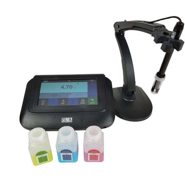 Quality Lab High Precision Benchtop Capacitive Touch Screen pH Meter with 2 Point for sale