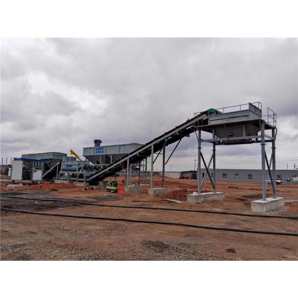 Quality 90kw Soil Cement Mixing Station With Twin Shaft Forced Mixer Full Automatic for sale