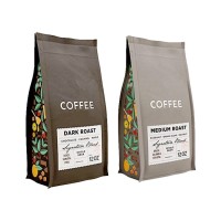 Quality Custom Printed Eco Friendly Kraft Coffee Bag Coffee Package Bag Custom Print for sale