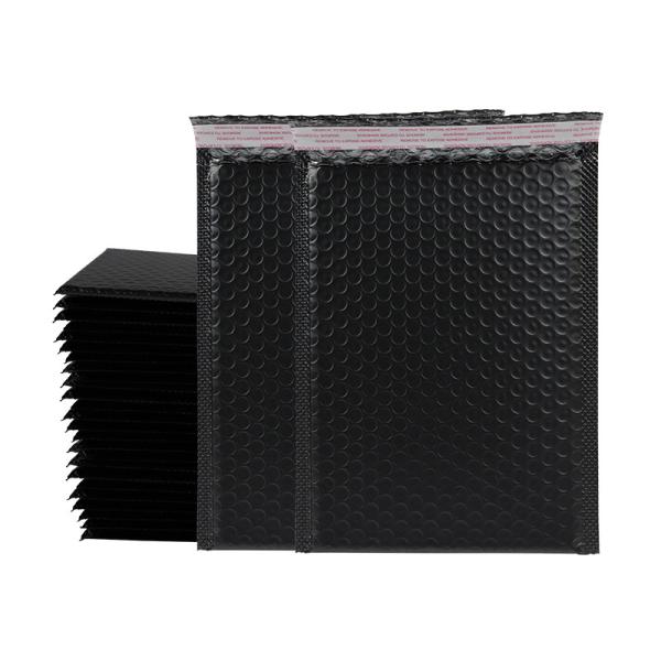 Quality 6x10 Black Bubble Poly Mailers Tear Resistant Clothing Packaging for sale