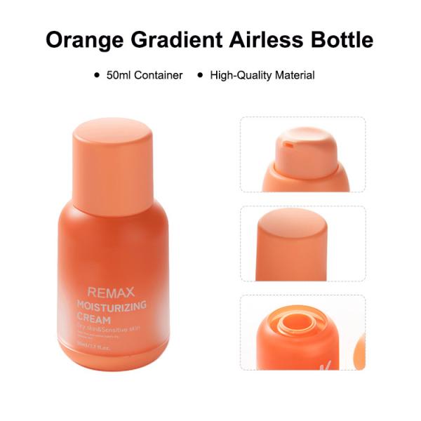 Quality 50ml Airless Pump Bottles Customizable Gradient Plastic Vacuum Pump Bottle for sale